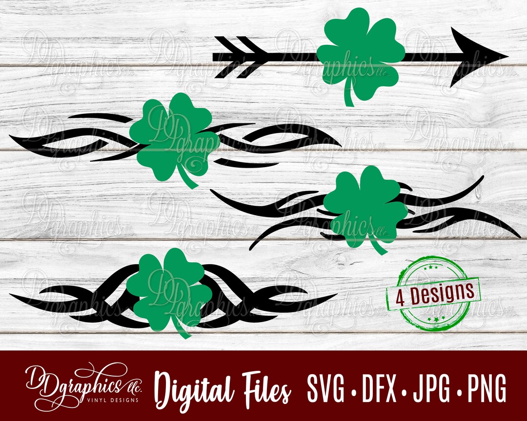 Tribal Shamrock / Arrow Shamrock / St. Patricks Day / SVG File/ Jpg Dxf ...