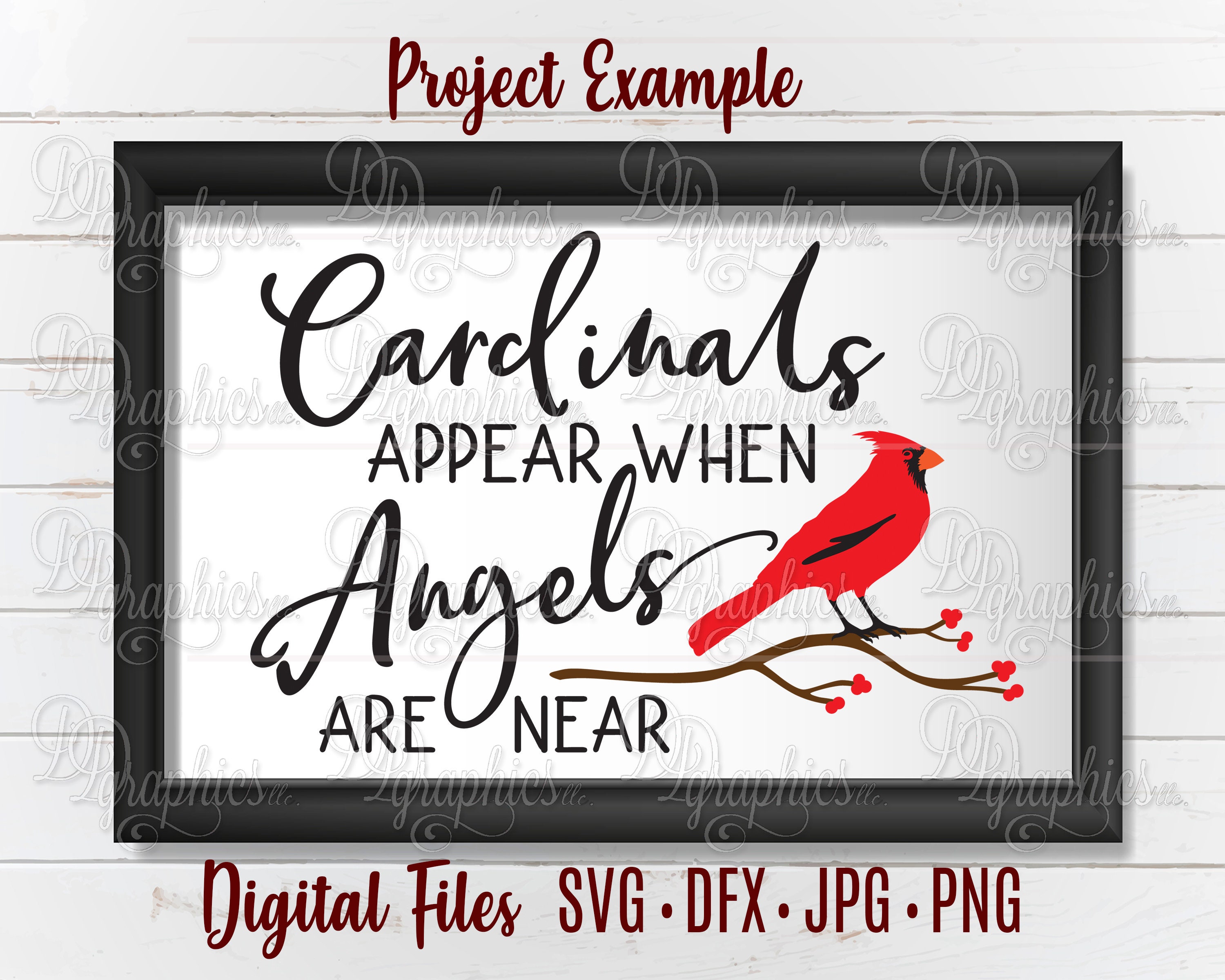 Cardinals Appear When Angels Are Near SVG / Cardinals/ | Etsy