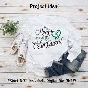 Heart is With the Color Guard SVG / Colorguard SVG / Color Guard /SVG ...