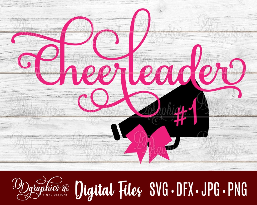 Cheerleader SVG/ Cheer SVG / Cheerleader SVG / Cheerleading / Megaphone ...