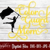 Color Guard Mom SVG/ Color Guard SVG / Flag Twirler / Marching - Etsy