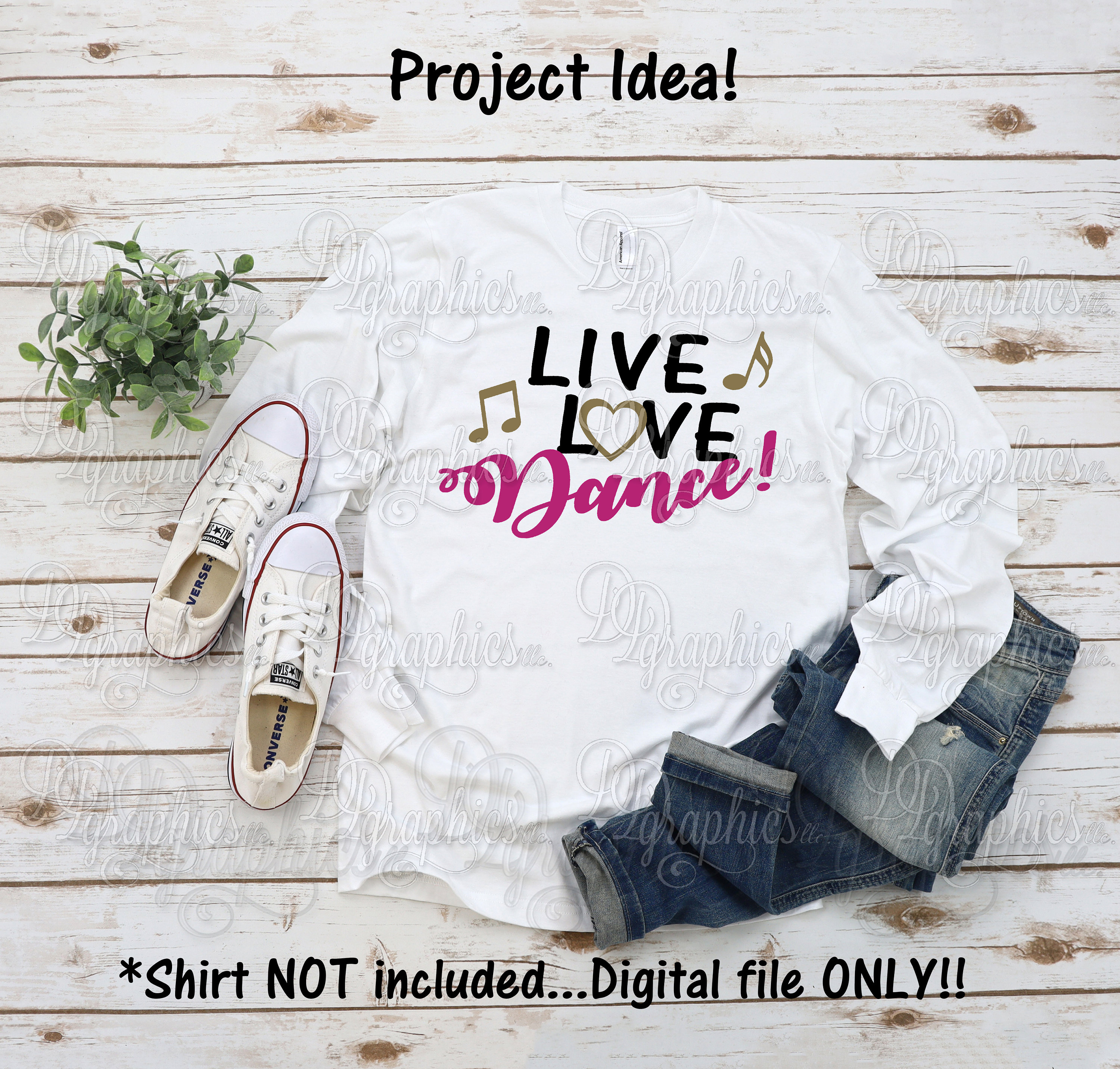 Live Love Dance/ Dance SVG / Dance / Music / Music Notes / - Etsy
