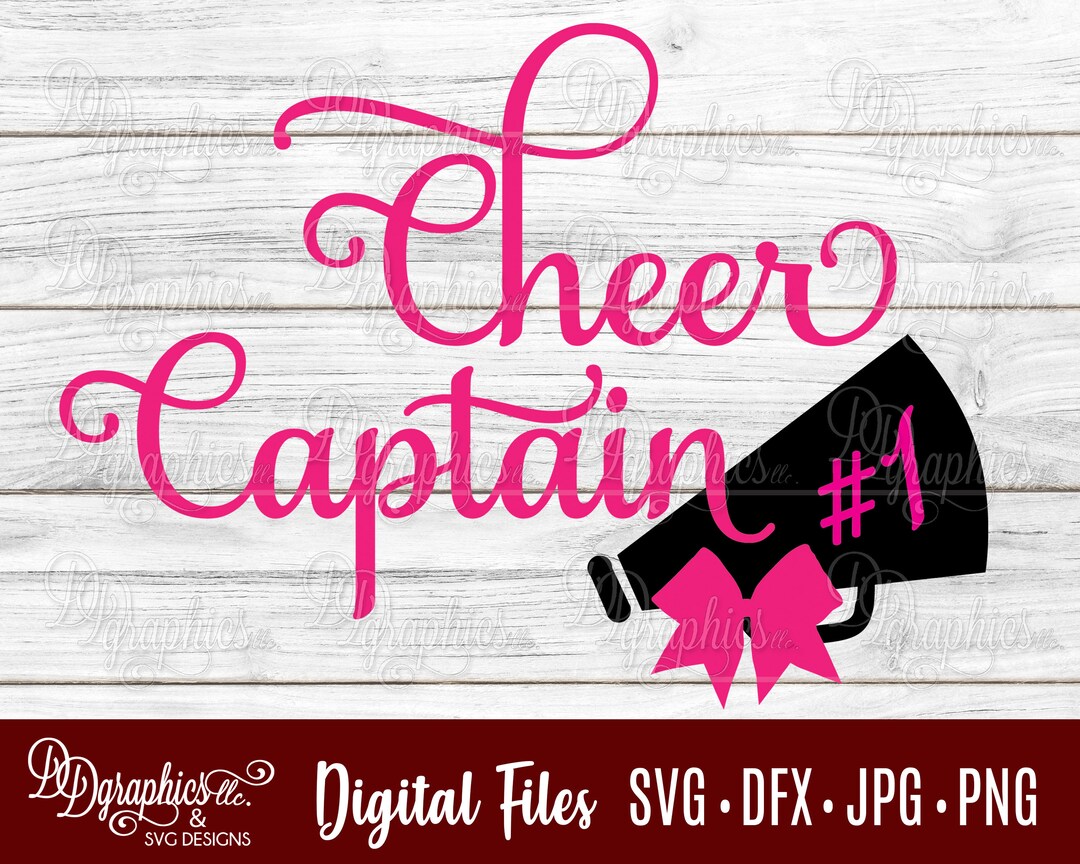 Cheer Captain SVG/ Cheer SVG / Cheerleading SVG / Megaphone / - Etsy