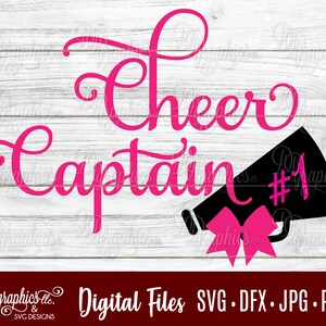 Cheer Captain SVG/ Cheer SVG / Cheerleading SVG / Megaphone / | Etsy