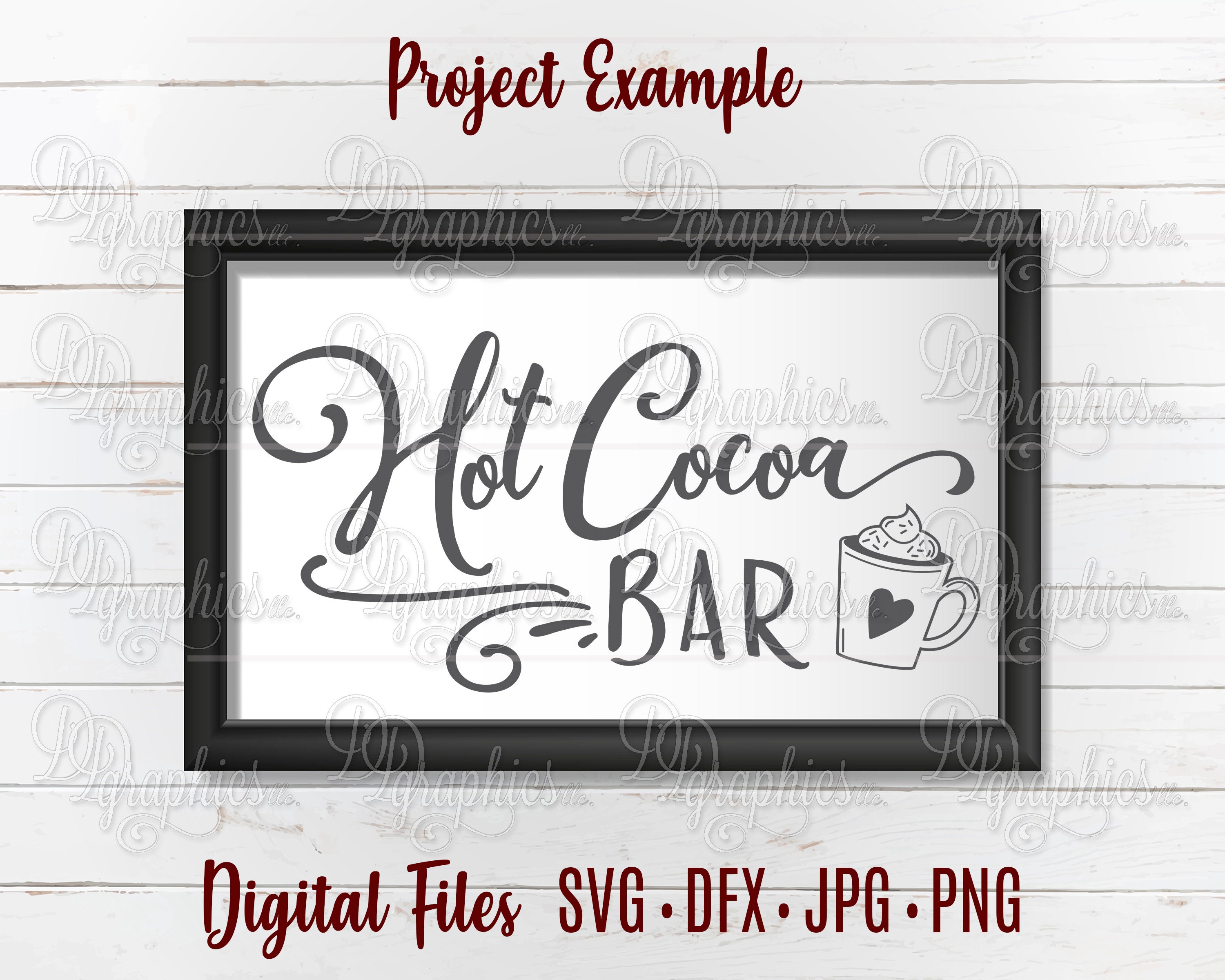 Hot Cocoa Bar SVG /hot Chocolate Bar SVG /hot Chocolate Mug - Etsy UK