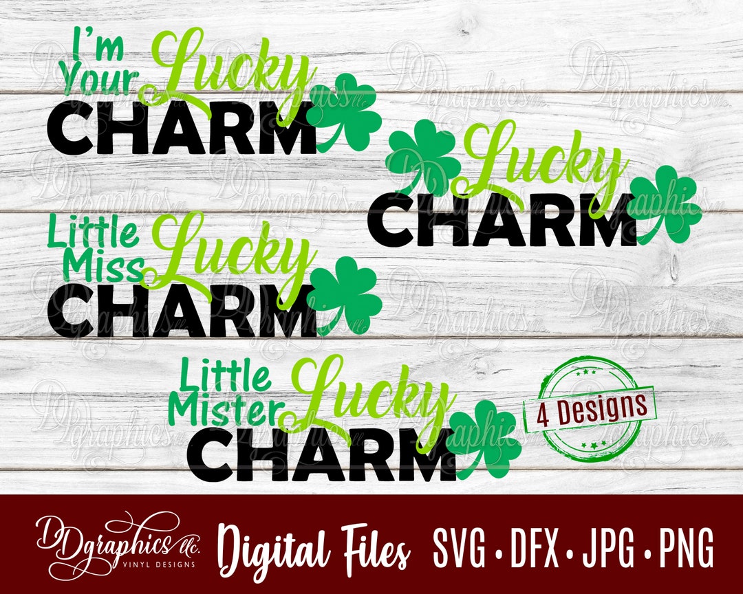 Lucky Charm Shamrock/ Little Miss/ Little Mister/ St. Patricks Day ...