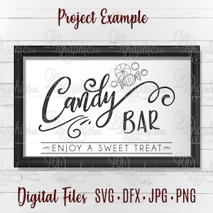 Candy Bar SVG /candy Buffet SVG / Candy SVG / Candy Bar Sign / Party ...