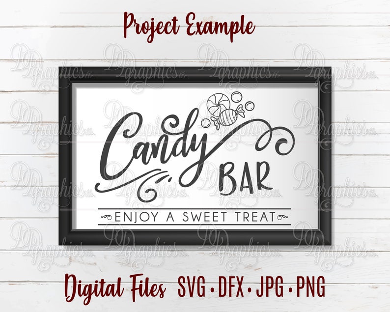 Candy Bar SVG /candy Buffet SVG / Candy SVG / Candy Bar Sign / Party ...