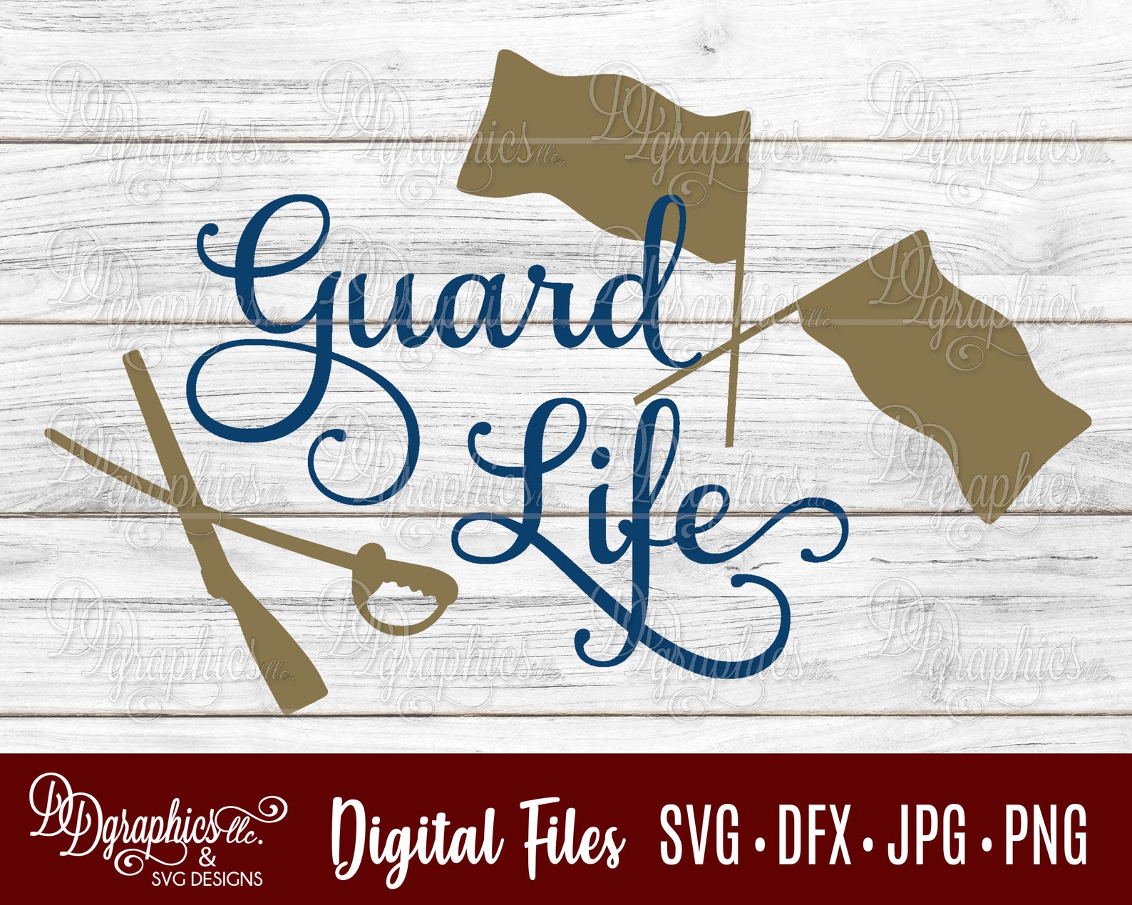 Color Guard SVG / Guard Life SVG / Flags / Rifle / Saber / - Etsy