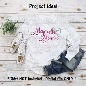 Majorette Mom SVG / Band / Marching Band SVG File/ Music / Majorette ...