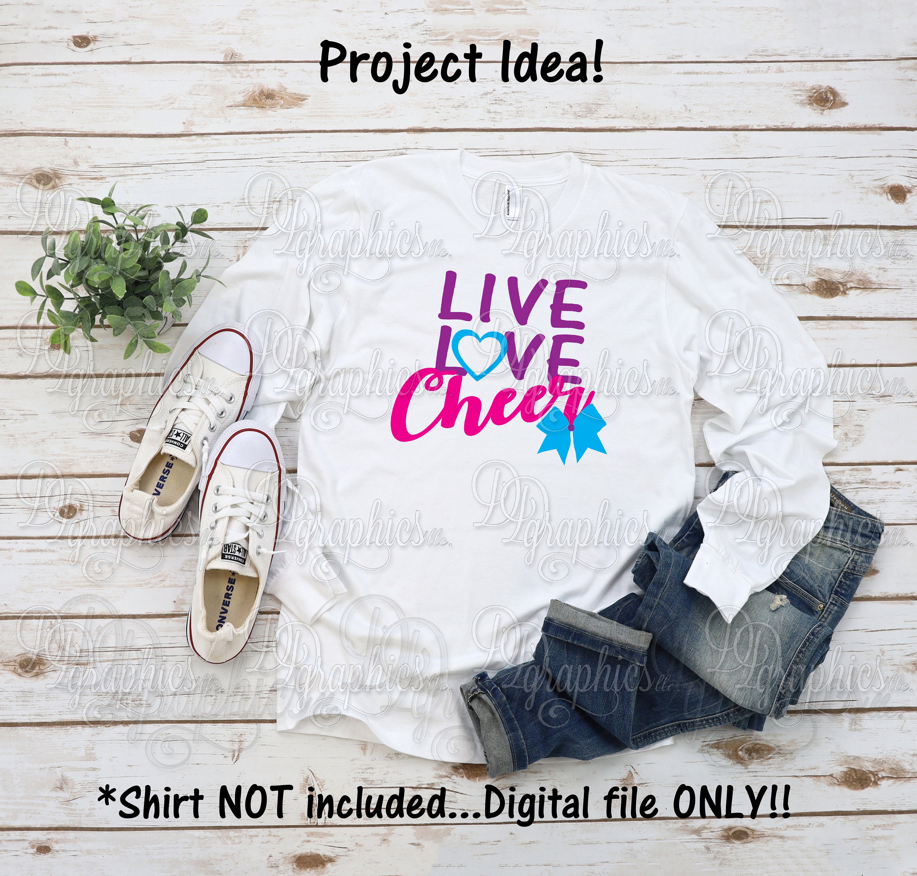 Live Love Cheer/ Cheer SVG / Cheerleading / Cheerleder / Cheer Bow ...