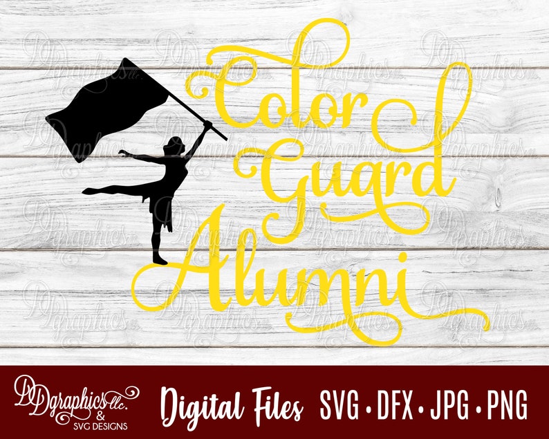 Color Guard Alumni SVG/ Color Guard SVG / Flag Twirler / - Etsy