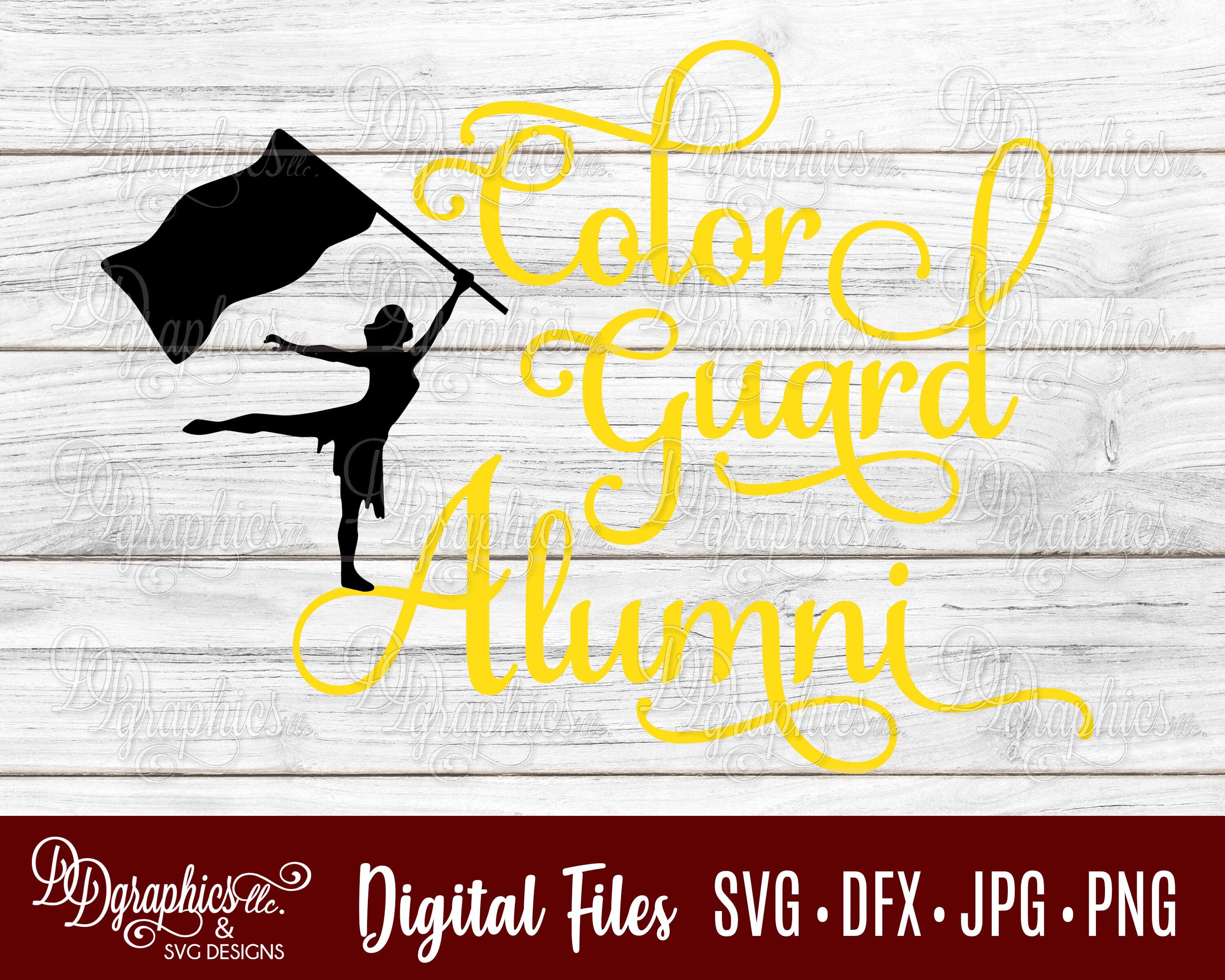 Color Guard Alumni SVG/ Color Guard SVG / Flag Twirler / - Etsy