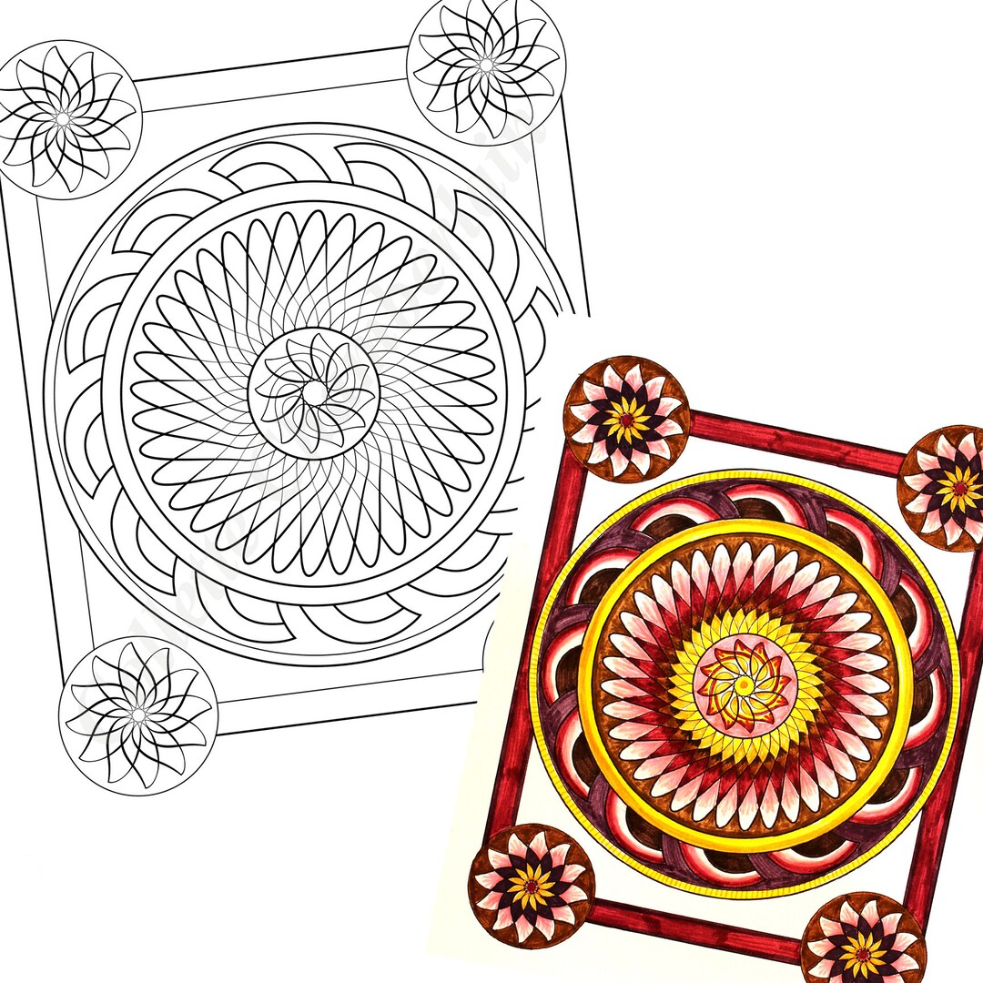 Turning Coloring Page - Etsy