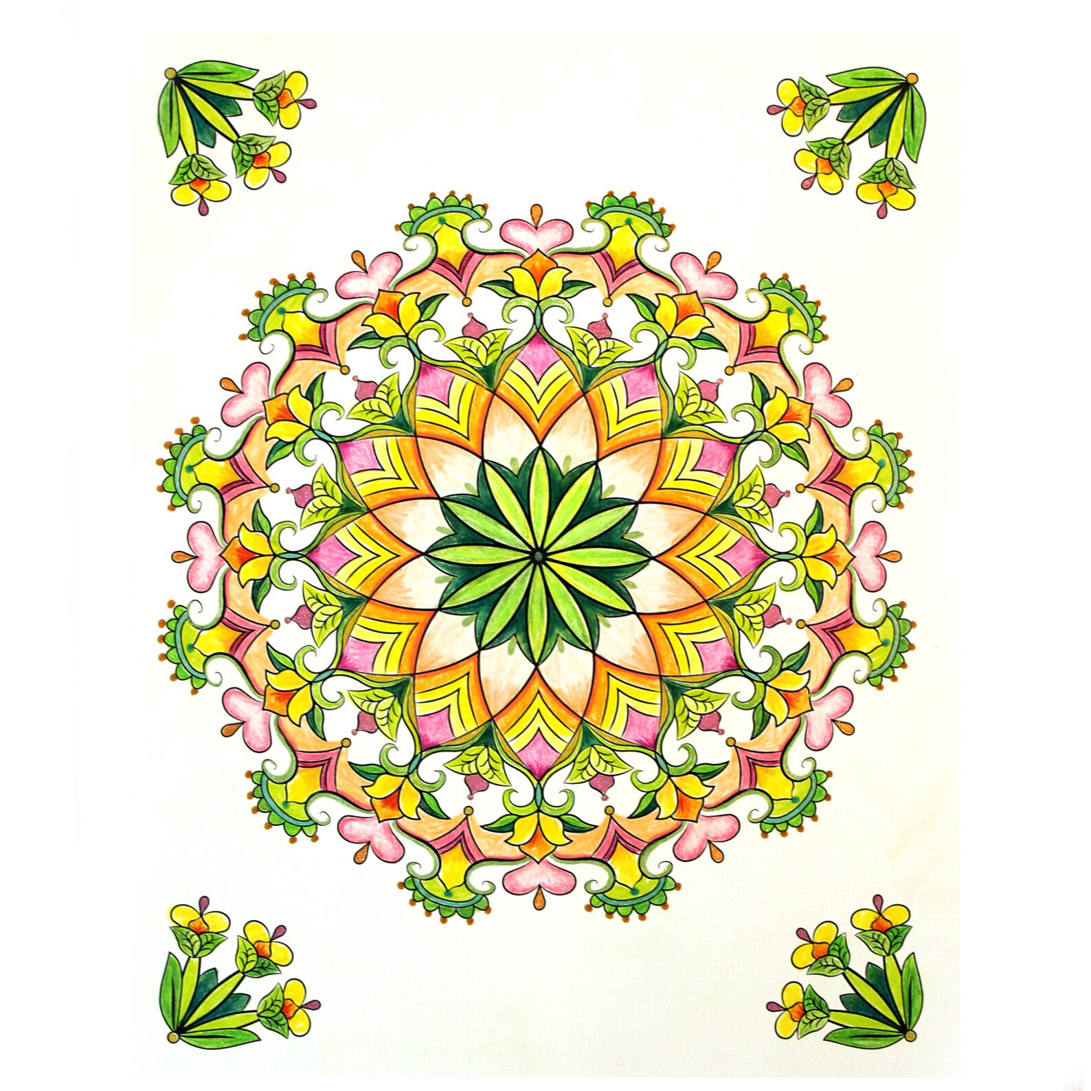 Tulip Mandela Coloring Page - Etsy