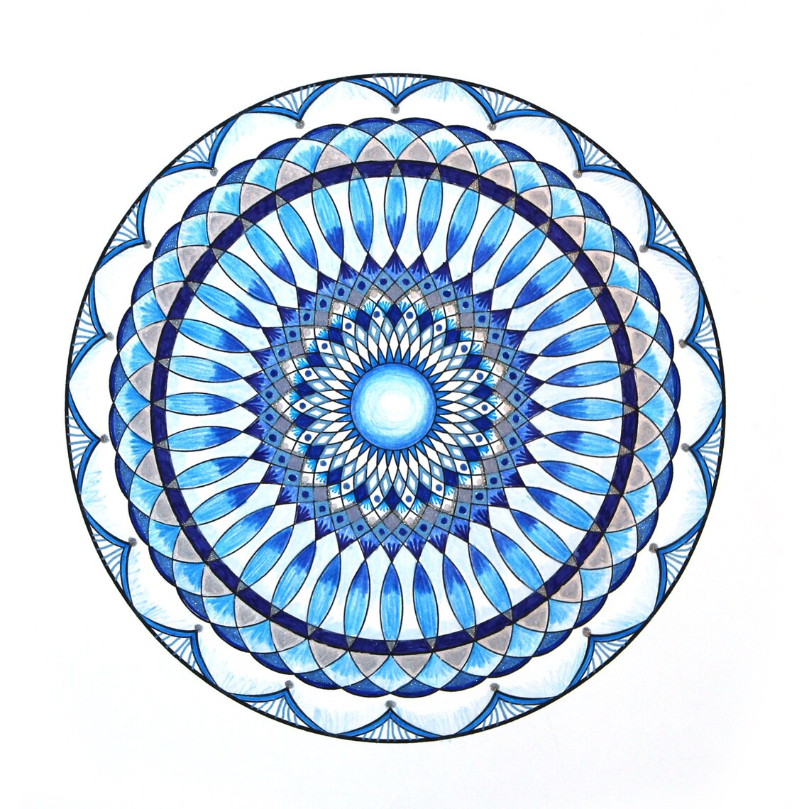 Spirograph Coloring Page - Etsy