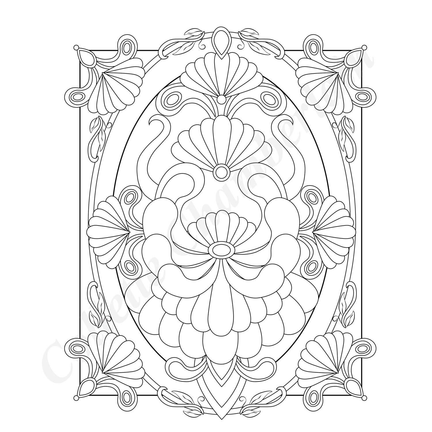 Scallop Coloring Page - Etsy