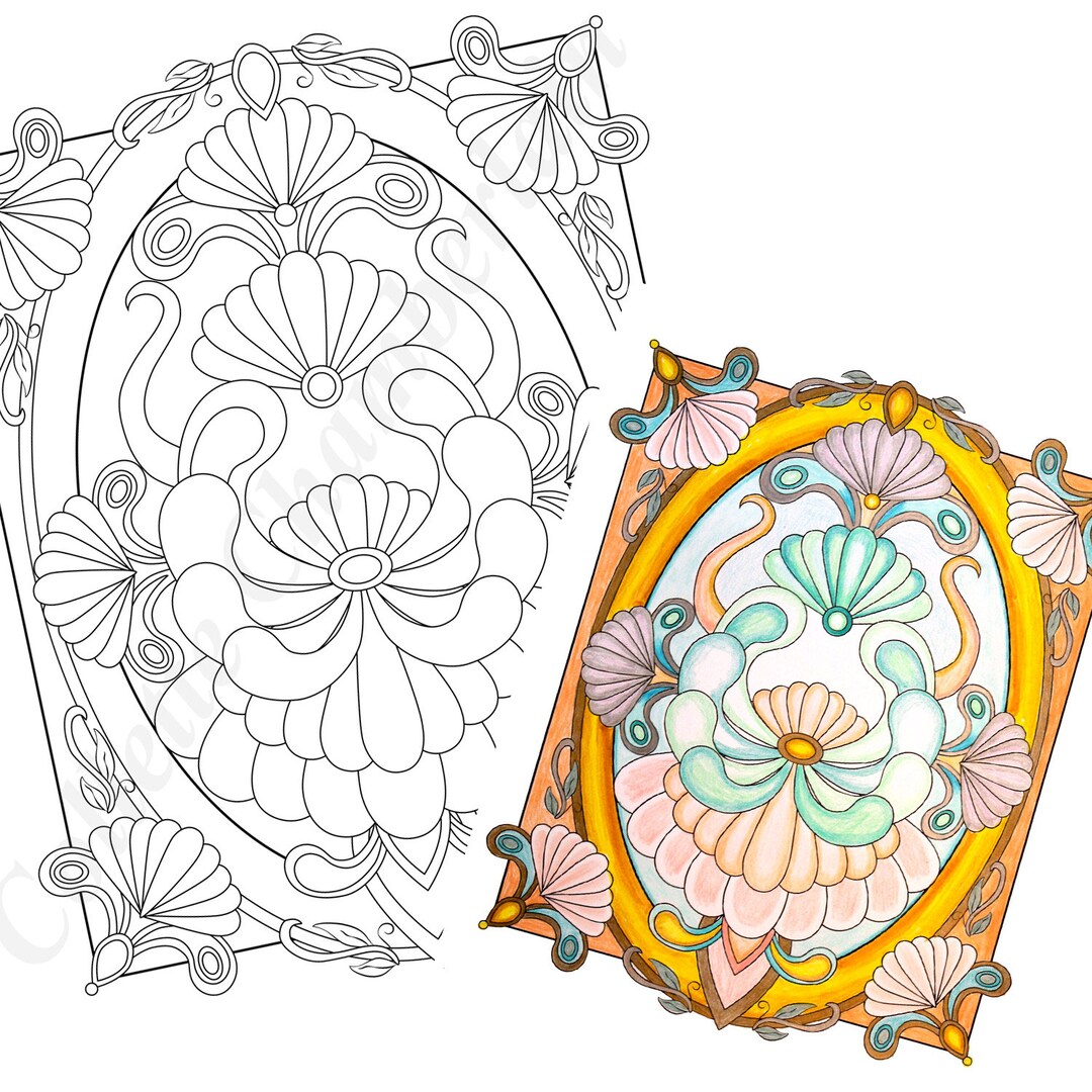 Scallop Coloring Page - Etsy