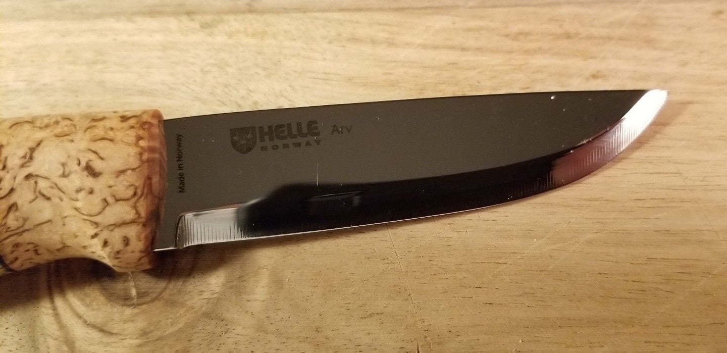 Helle ARV Bushcraft Knife. Leather Sheath Hunting Camping - Etsy