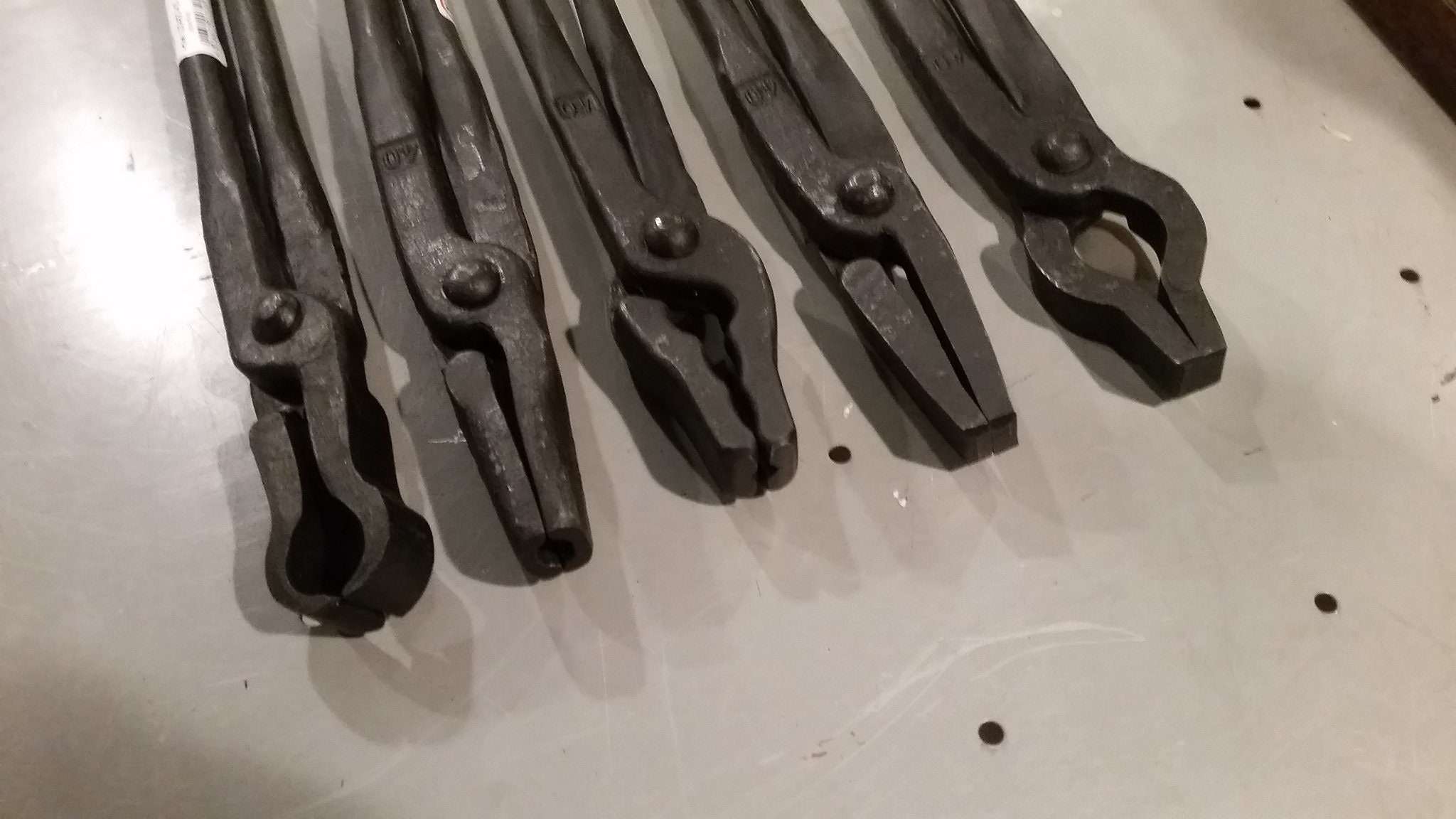 Jewelry & Beauty Tongs & Holders Round Blacksmith Tongs 16 Tool Set ...