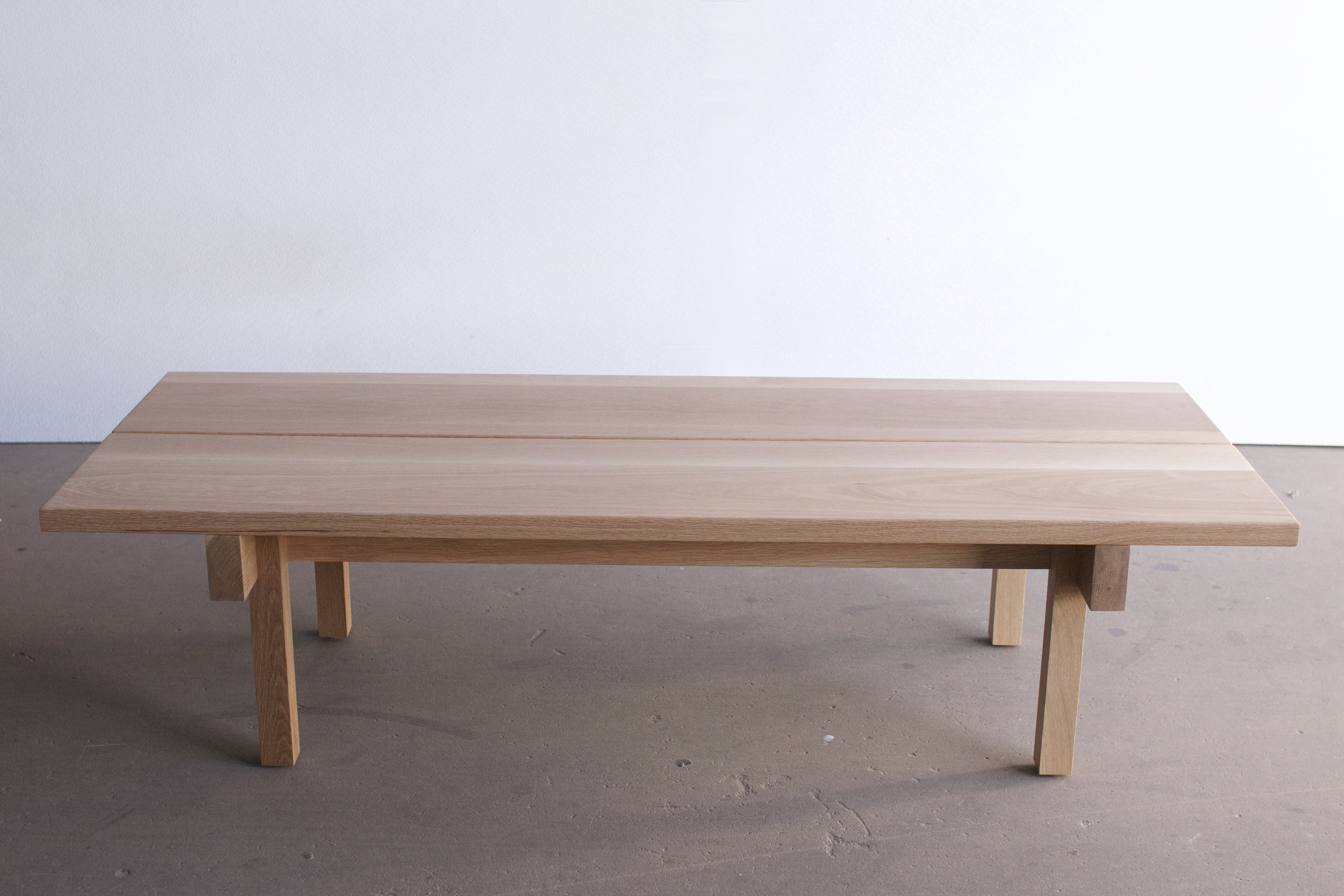 Oversized Plank Split Timber-frame Coffee Table - White Oak or Walnut ...