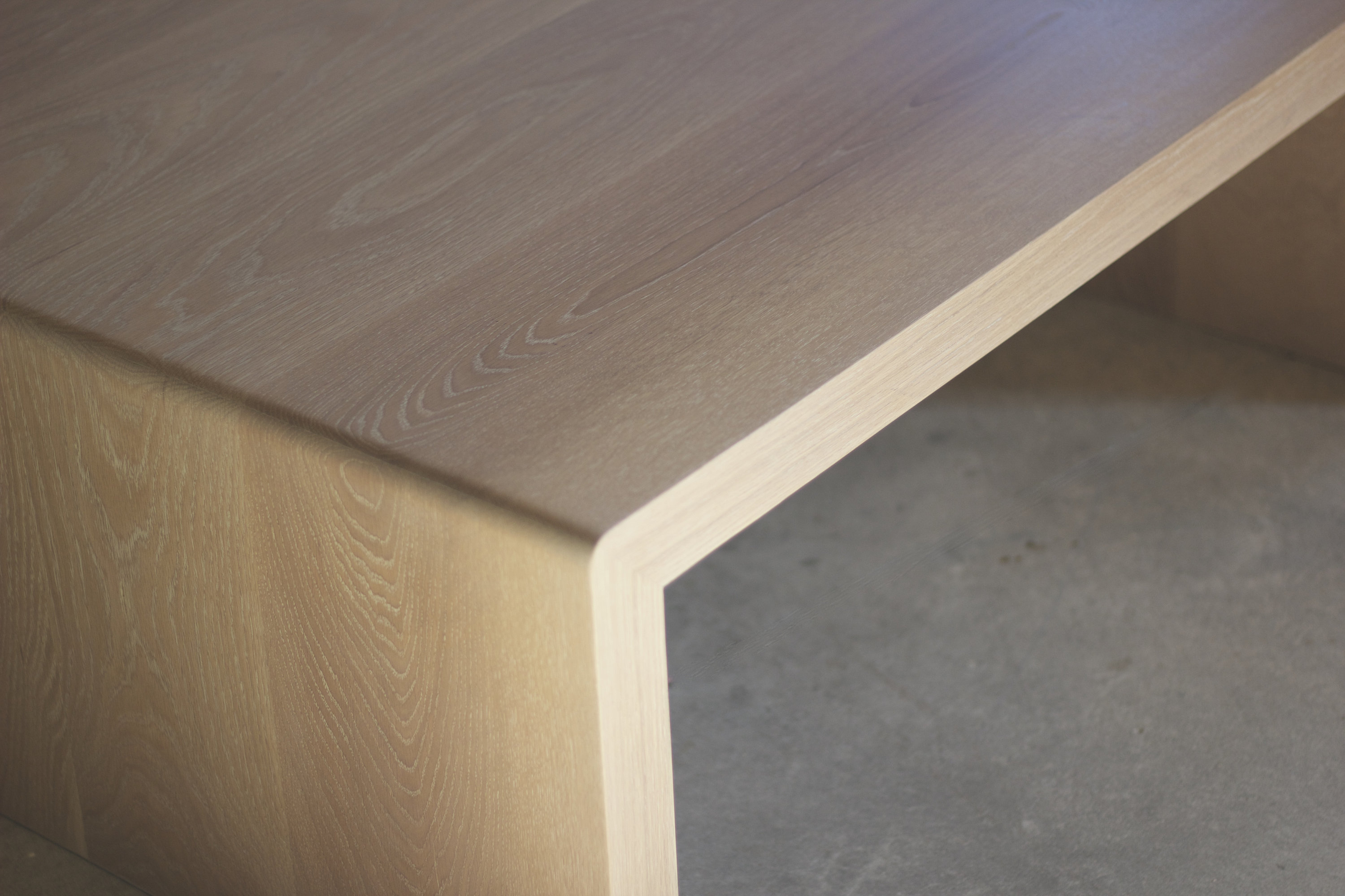 Oversized Plank Waterfall Coffee Table White Oak or Walnut | Etsy