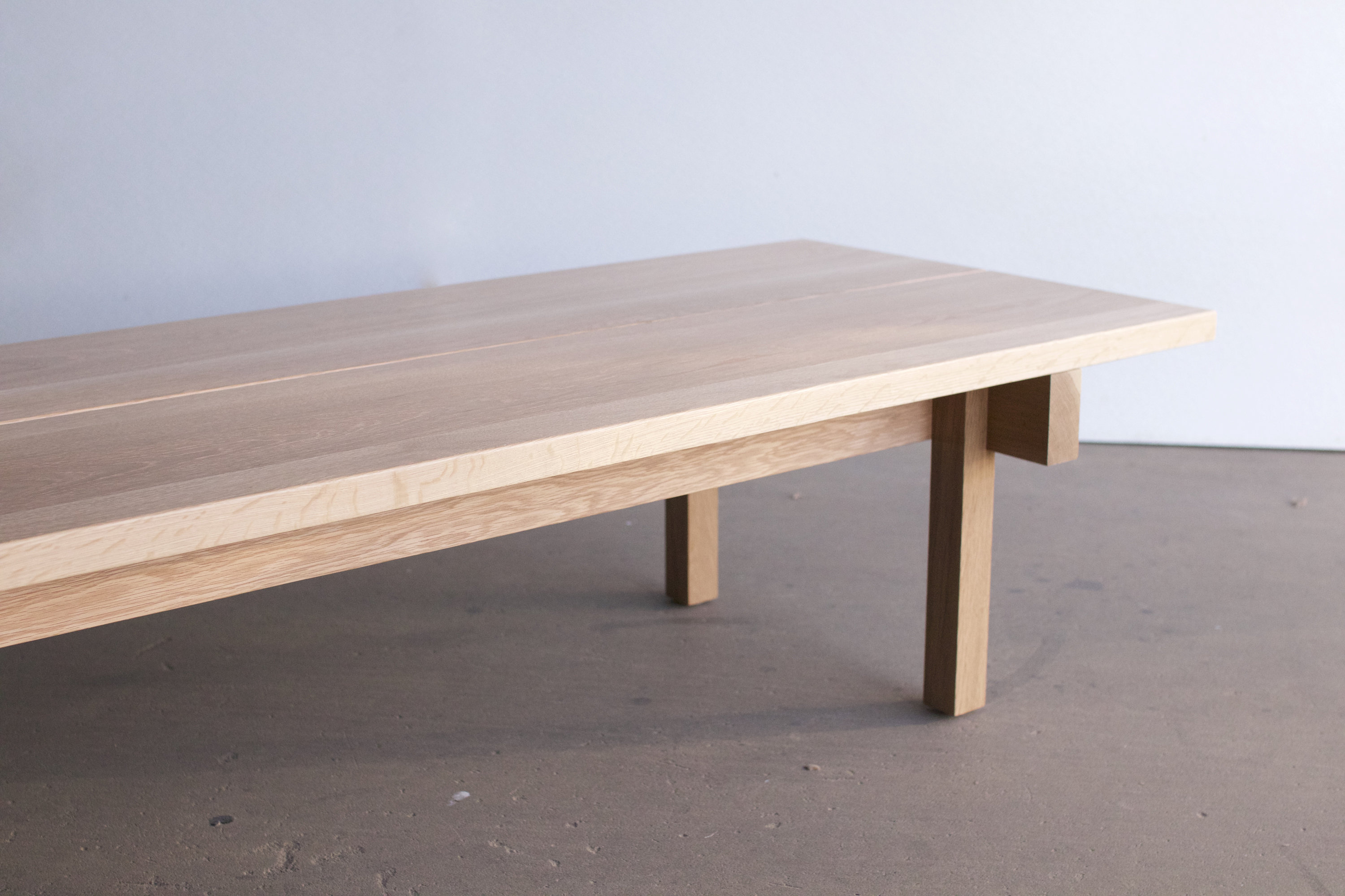 Oversized Plank Split Timber-frame Coffee Table - White Oak or Walnut ...