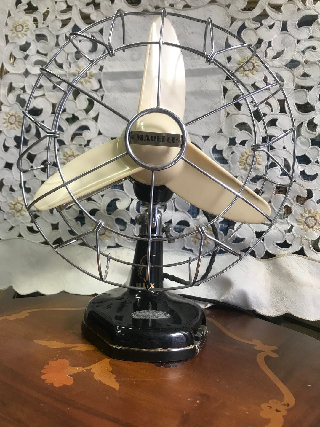 Vintage Ettore Marelli Fan Rarity/antique Ettore Marelli Fan From the ...