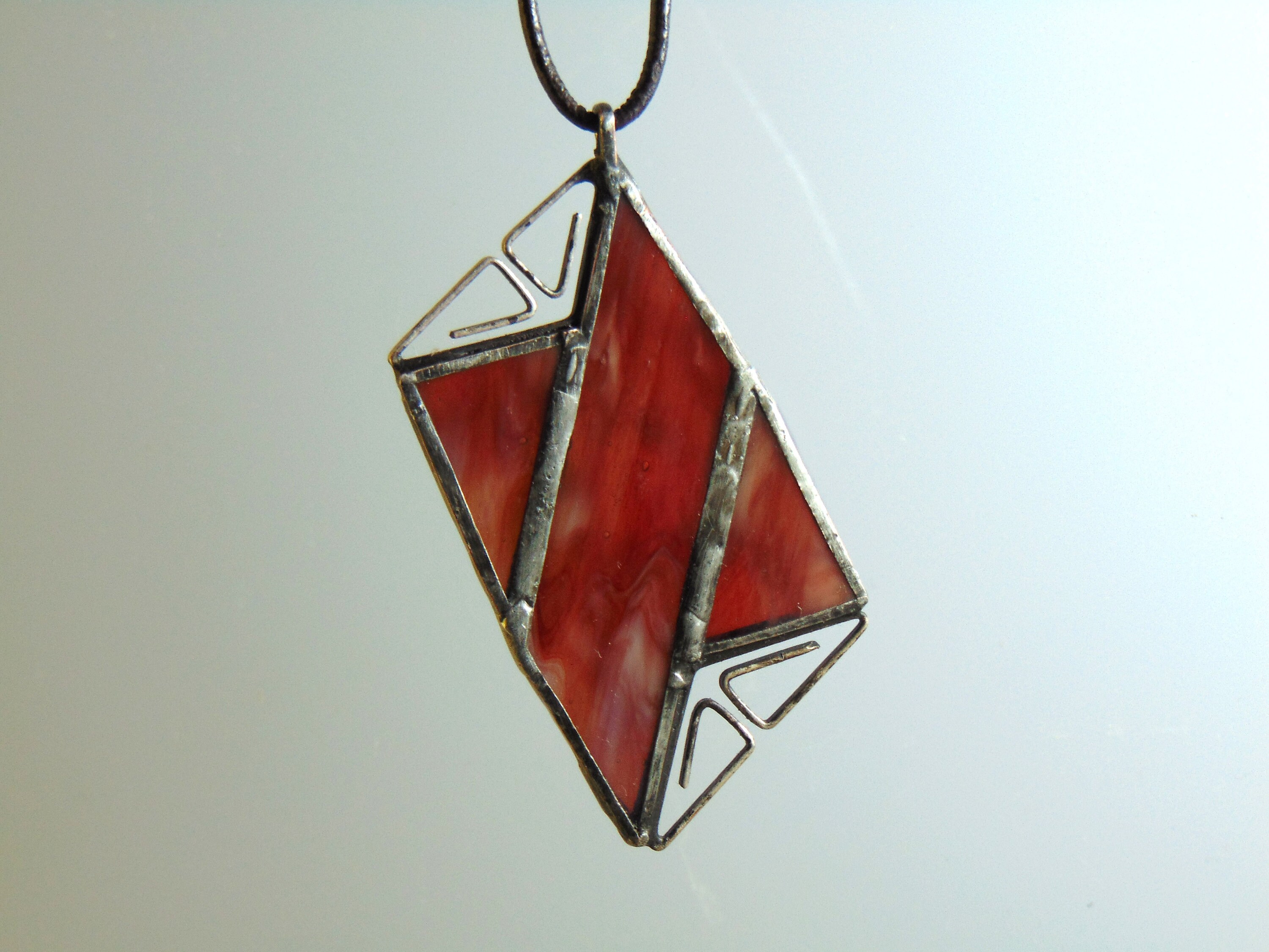 Stained Glass Jewelry Tiffany Necklace, Contemporary Artistic ...