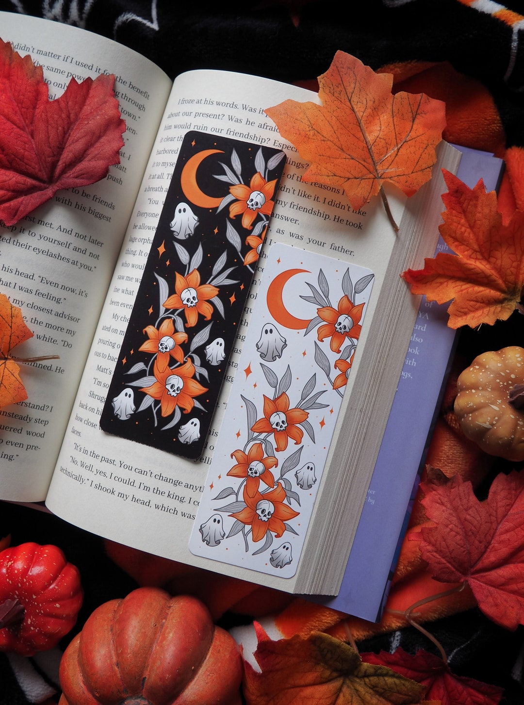 Code Orange Bookmark Set of Two I Cottagecore Reader - Etsy