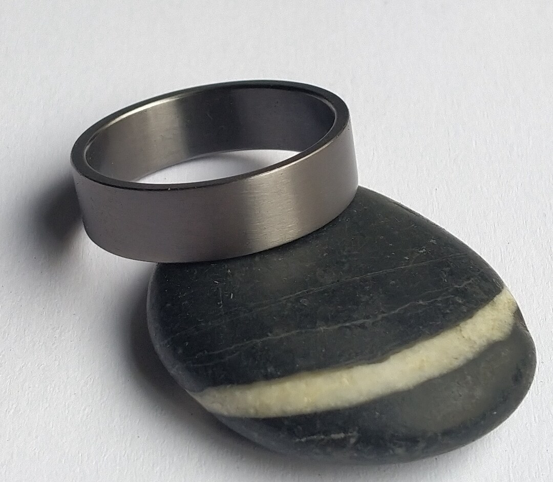 Zuivere Tantaalring. Heren Trouwring. - Etsy