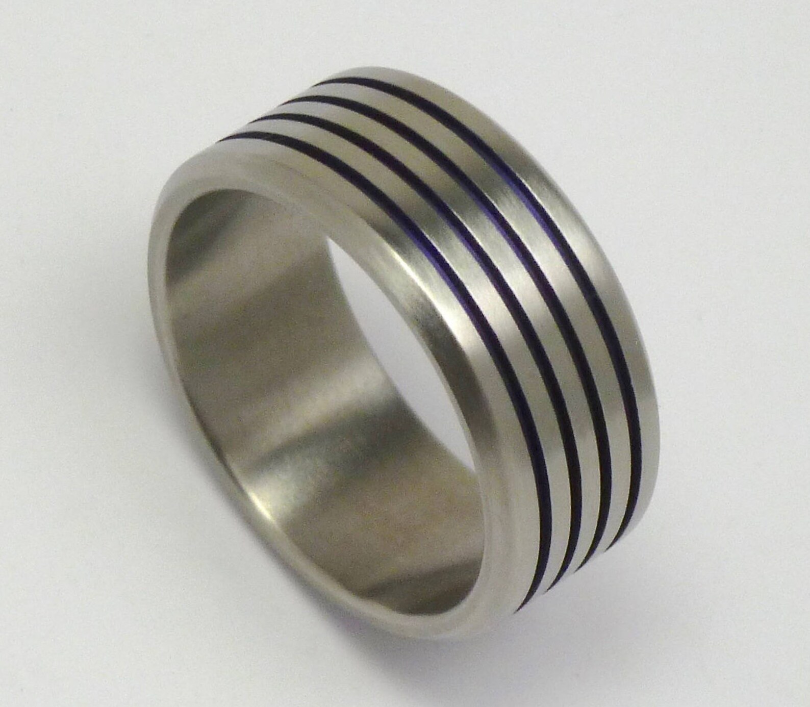 Anodized Titanium Ring. Titanium Band. Titanium Jewelry. Ring for Men ...