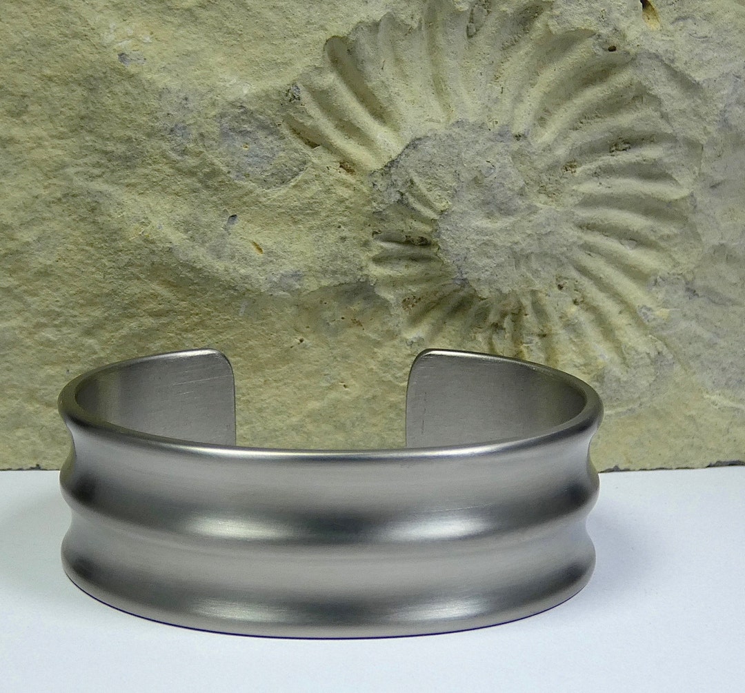 Solid Hand Crafted Grade 2 Titanium Cuff Bracelet. Titanium Jewelry ...