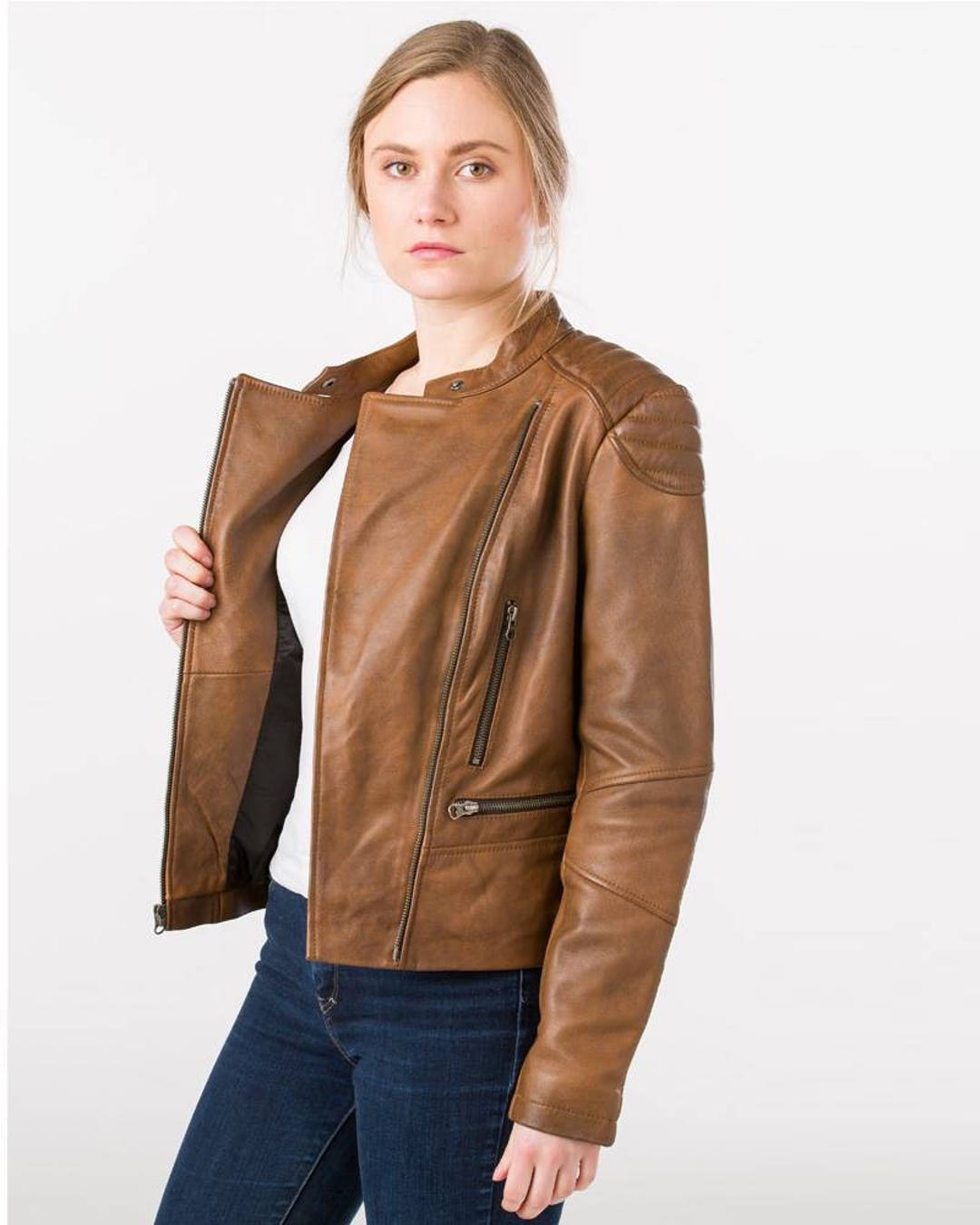 Vintage Classic Leather Jackets - Etsy