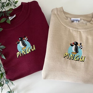Pingu Sweatshirt 90s Kids 90s Inspired Sweatshirt Vintage Embroidered ...