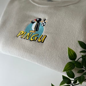 Pingu Sweatshirt 90s Kids 90s Inspired Sweatshirt Vintage Embroidered ...