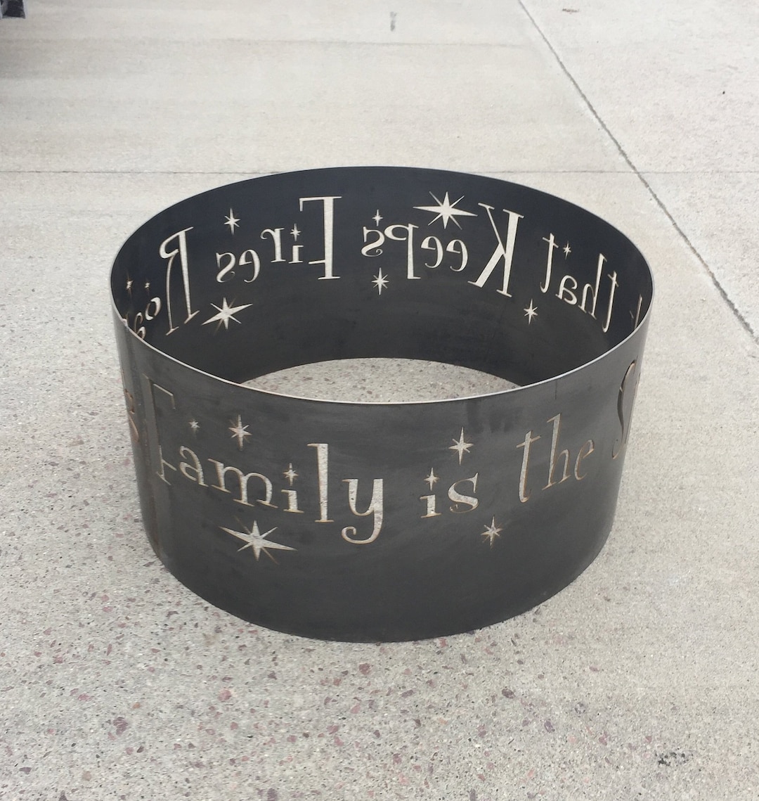 Raw Steel Fire Pit / "family is the Spark That Keeps Fires Roaring ...