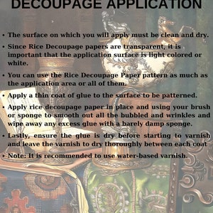 Large Rice Paper for Decoupage Decoupage Paper for Furniture - Etsy