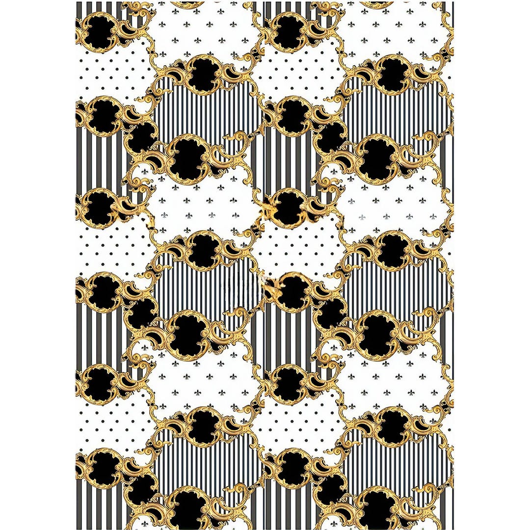 Rice Paper Decoupage Tile Pattern | Mulberry & Washi Sheet | Big Size ...