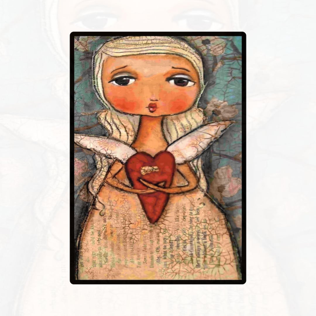 Rice Paper for Decoupage | Big Size Options | Guardian Angel Pattern ...
