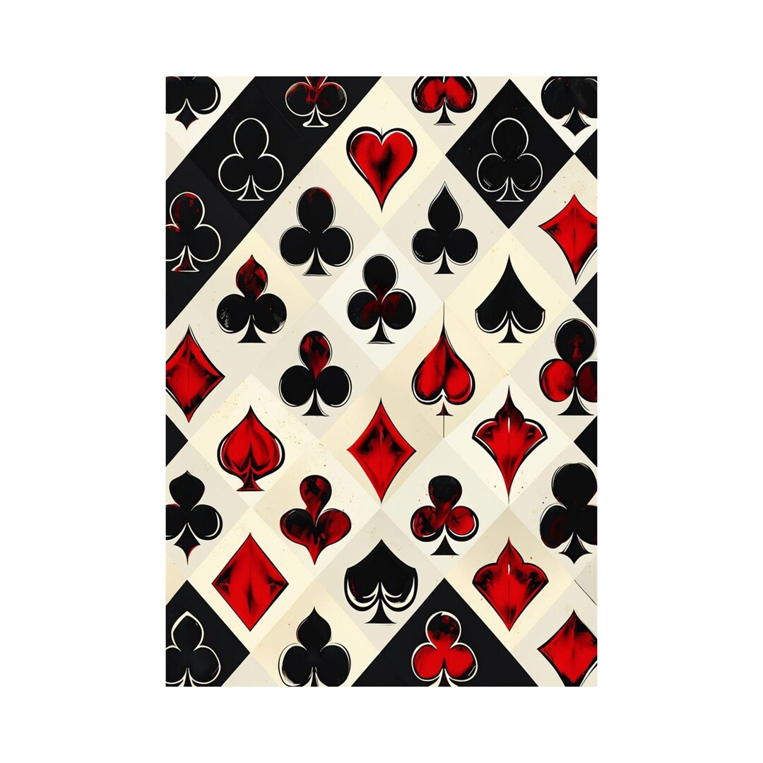 Rice Paper for Decoupage | Big Size Options - Playing Card Background ...