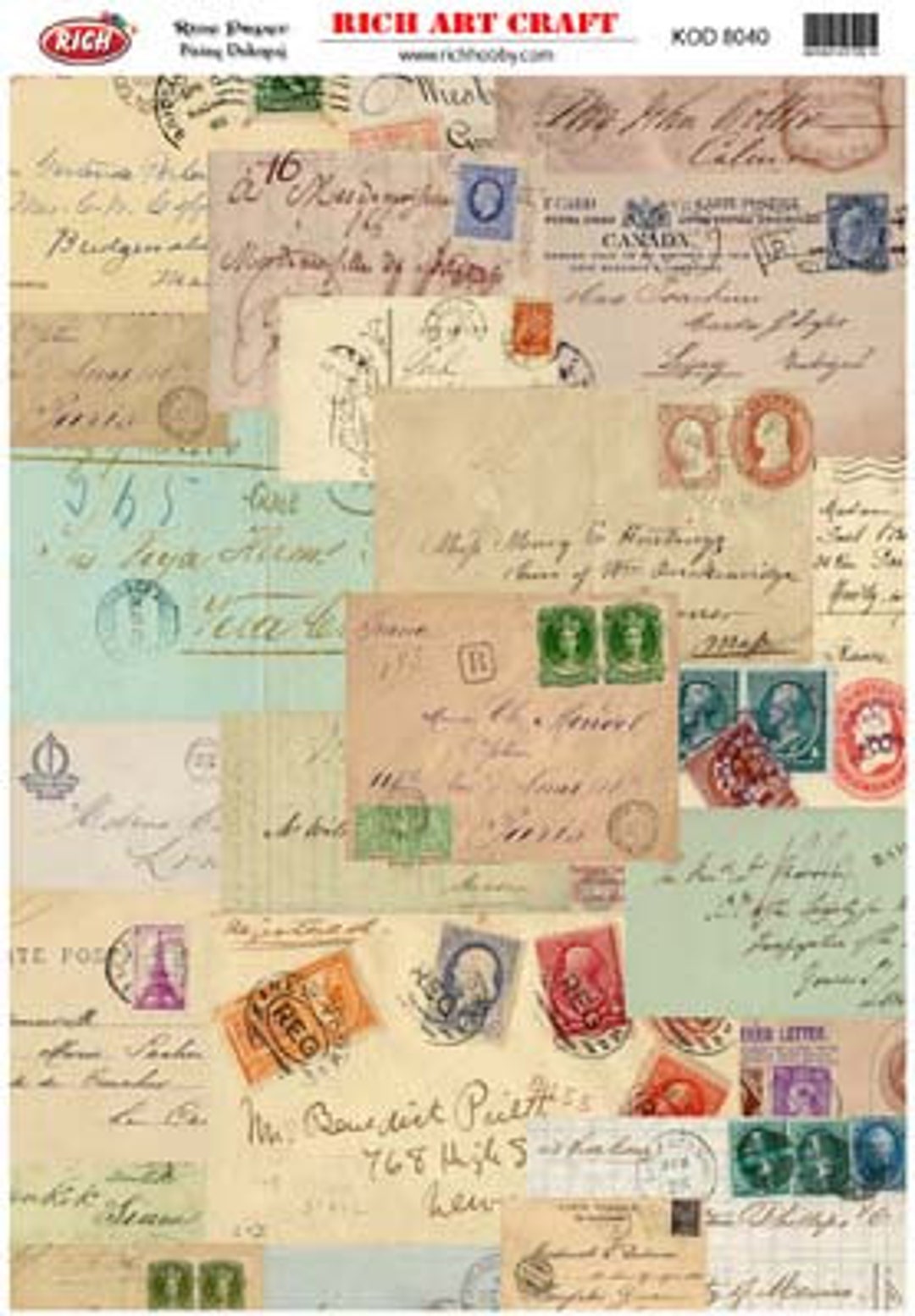 Rice Paper for Decoupage A3 Mulberry Paper for Decoupage 16.53''X11.69 ...