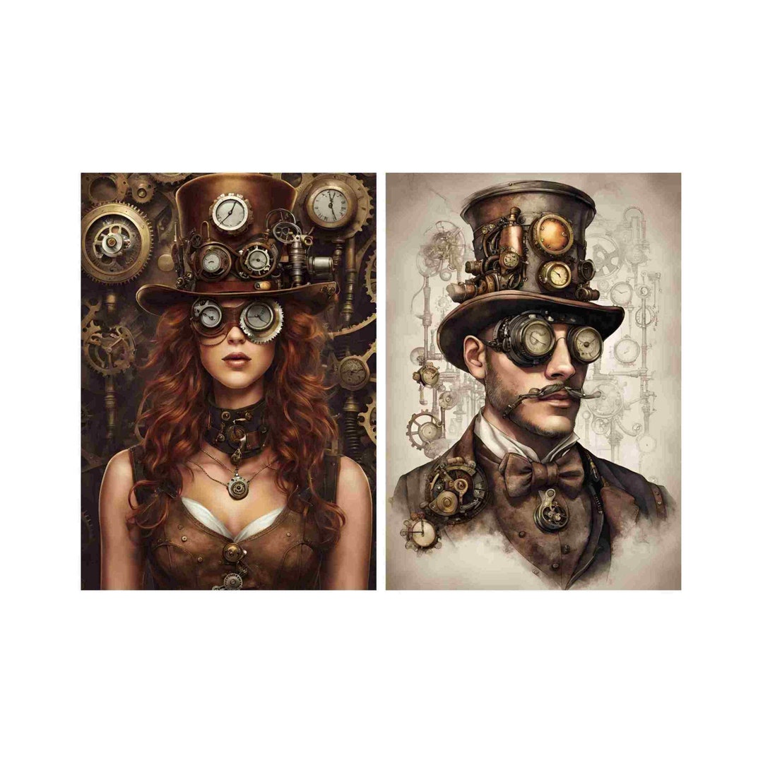 Sticky Rice Paper for Decoupage A3(each 7.87'x11.22') | Steampunk ...