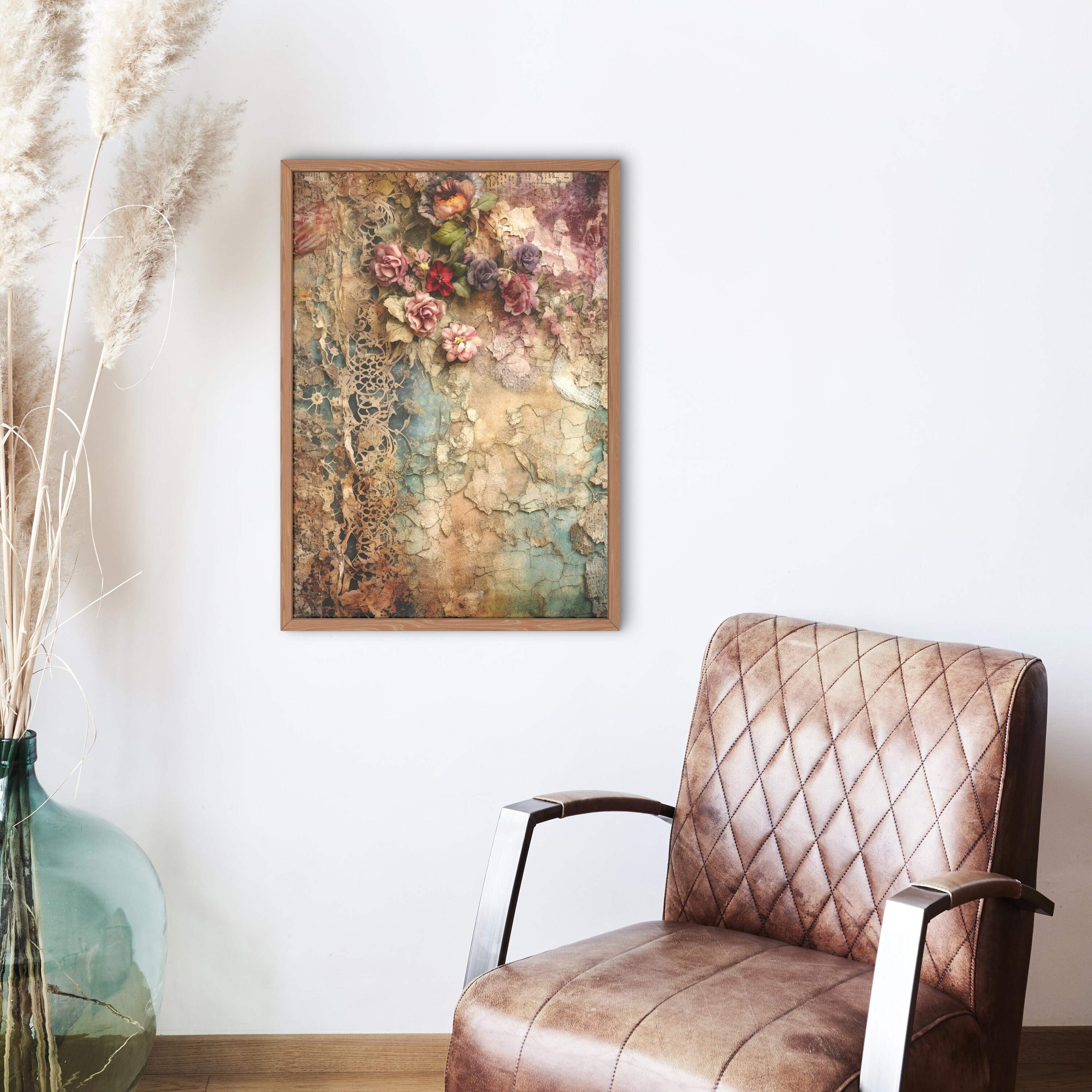 Rice Paper Decoupage | Large Size, Sticky With Floral Pattern for ...