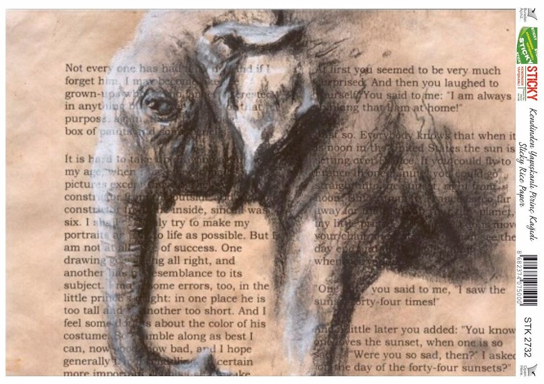 Elephant Decoupage Paper A3: Sticky Rice Paper for Furniture - Etsy