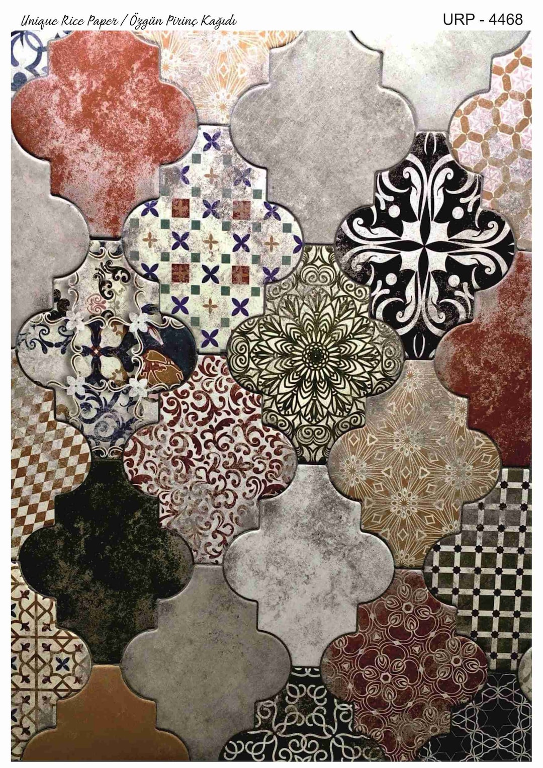 Rice Paper Decoupage A3 Sticky Washi & Rice Paper for Decoupage 16.53 ...