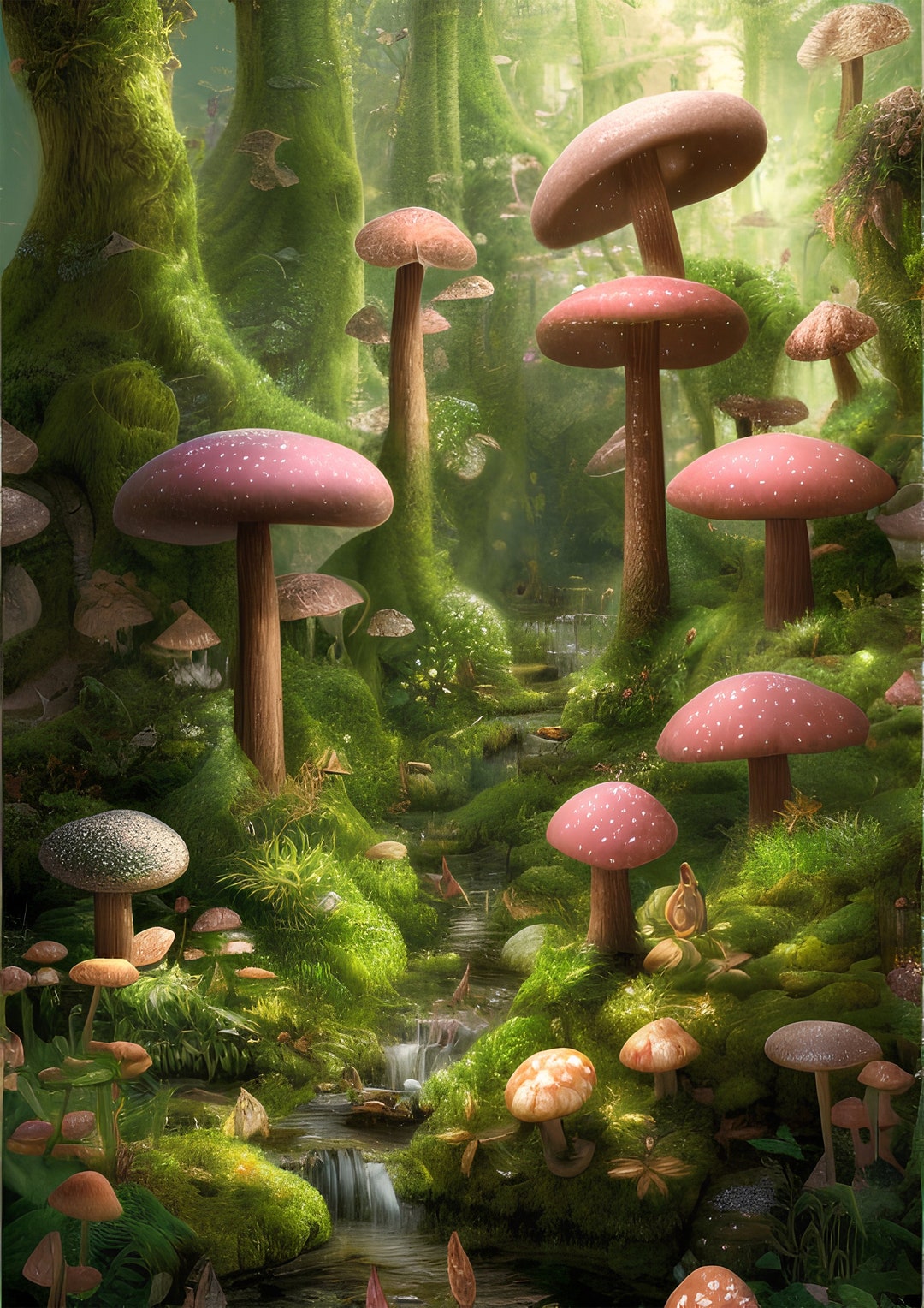 Rice Paper for Decoupage Big Size Options | Sticky Enchanted Forest ...