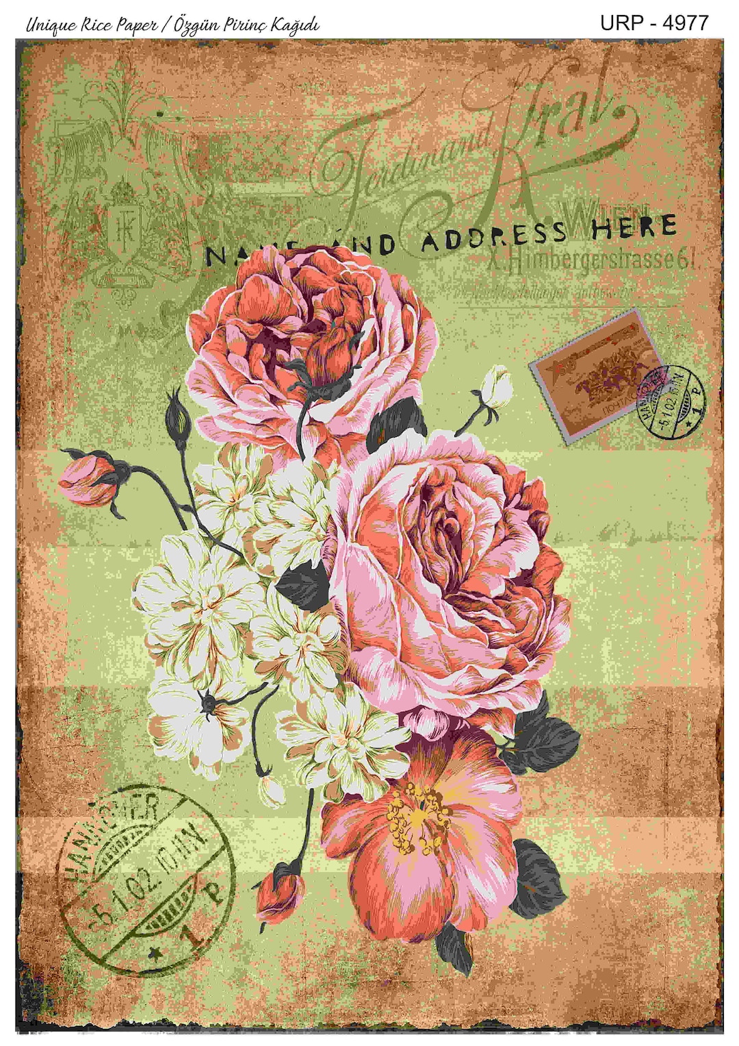 Rice Paper for Decoupage A3 Sticky Mulberry Paper for Decoupage 16.53 ...