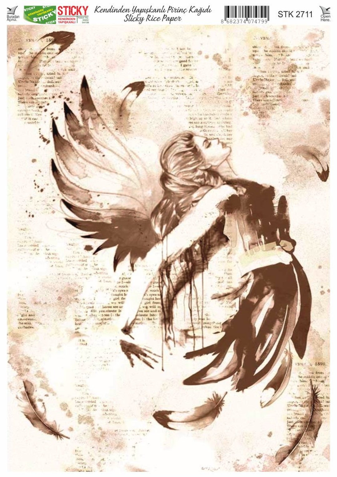 Rice Paper for Decoupage A3 Size | Decoupage Paper for Furniture ...