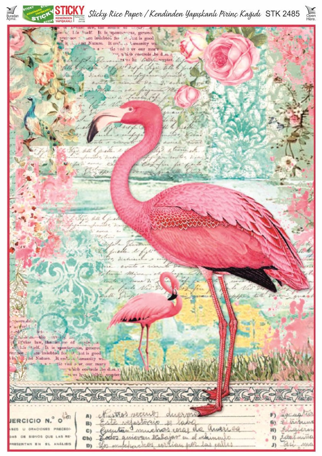 Decoupage Paper for Furniture | Rice Paper for Decoupage A3 Size ...